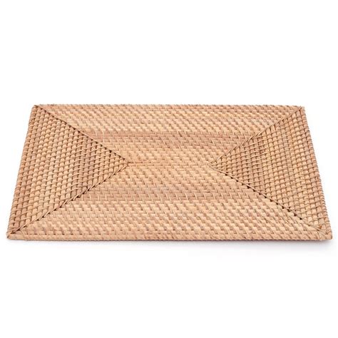 Bespoke Home Rattan Rectangular Placemat