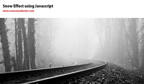 Snow Effect Using Javascript Sourcecodester