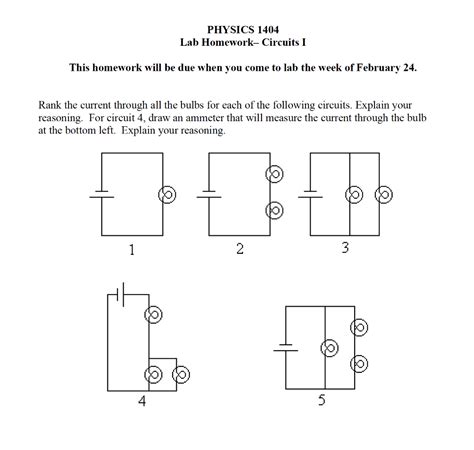 Solved PHYSICS Lab Homework Circuits I This Homework Chegg Com
