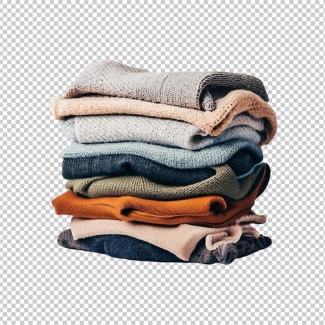 투명한 배경 Ai 생성에 격리된 다양한 스웨터 더미 프리미엄 Ai 생성 Psd