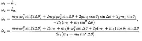 Python Double Pendulum Rk4 Stack Overflow
