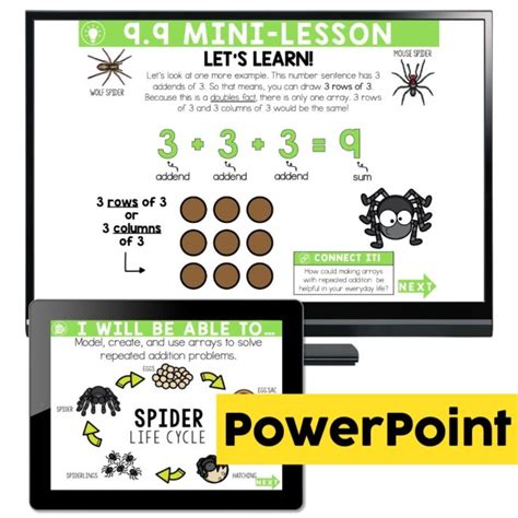 Lucky To Learn Math Lesson 99 Arrays Teaching Slides