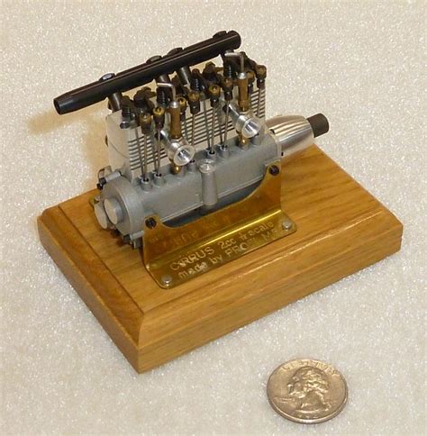 Micro Cirrus 4 Cylinder Inline Engine The Miniature Engineering Craftsmanship Museum