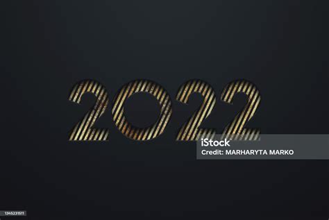 골드 넘버 2022 럭셔리 어두운 배경에 Vip 새해 복 많이 받으세요 현대 디자인 템플릿 사이트에 대한 헤더 포스터 새해 카드 전단지 3d 일러스트레이션 3d 렌더링 12