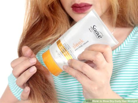 3 Ways To Blow Dry Curly Hair Straight Wikihow