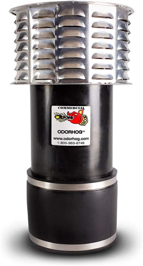 Odorhog Vent Stack Pipe Filter 4 Sizes Black Abs With