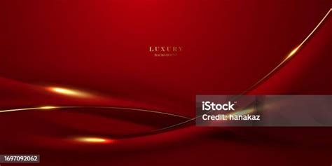 추상적 인 배경 디자인 현대 빨간색과 금색 기하학적 요소 벡터 일러스트 레이 션 0명에 대한 스톡 벡터 아트 및 기타 이미지 0명 3차원 형태 그라데이션 Istock