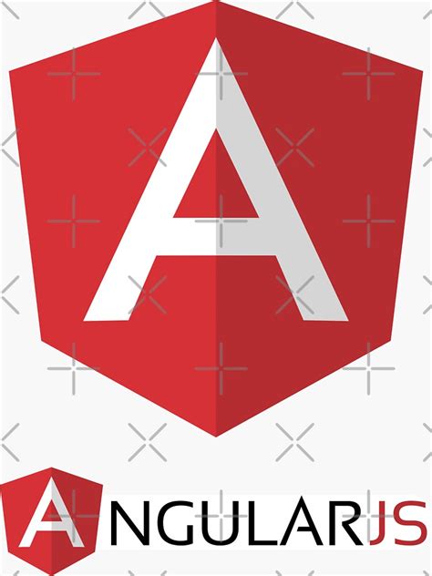 Angularjs­ Sticker For Sale By Menk Redbubble