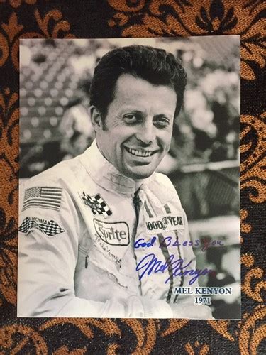 Mel Kenyon Signed Indy 500 Indianapolis 8 X 10 Photo Autographed 1971