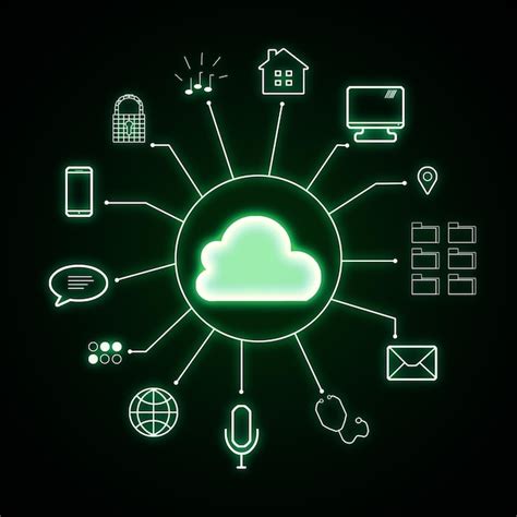 premium photo cloud computing and tech concept