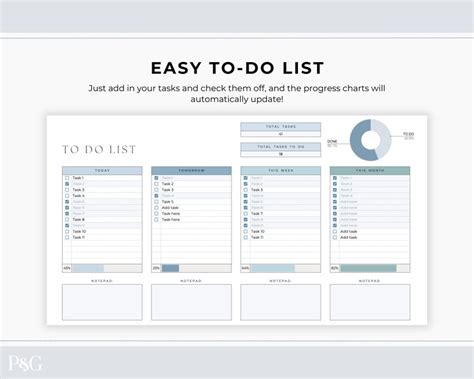 Google Sheets To Do List Template Digital To Do List Spreadsheet Task Tracker Google Sheets