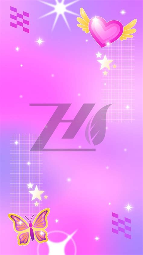 دانلود وکتور پس زمینه بنفش موبایل تم پروانه و قلب دانلود رایگان فایل