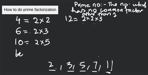 How To Do Prime Factorization Filo