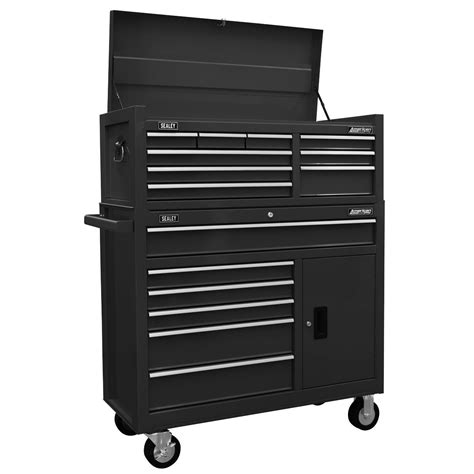Sealey American Pro® Topchest And Rollcab Combination 15 Drawer Black