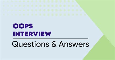 Oops Interview Questions And Answers In C Codevidyalaya