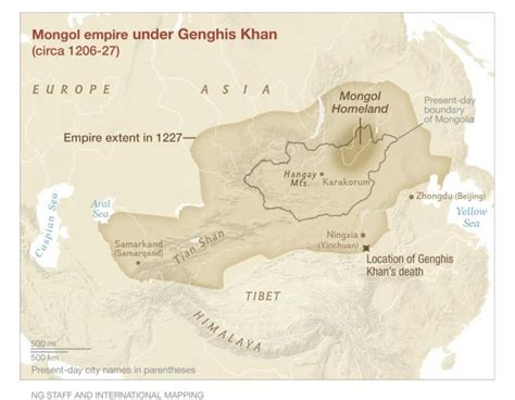 Chinggis Khan Empire Map
