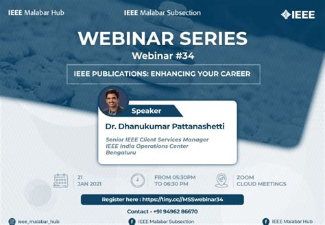 Webinar IEEE Publications Enhancing Your Career IEEE Malabar Subsection
