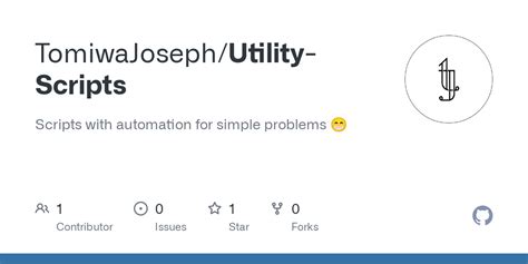 Github Tomiwajosephutility Scripts Scripts With Automation For