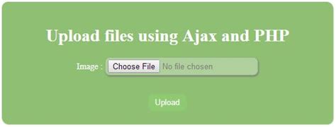 Ajax Upload File Or Image In Php Using Jquery Upload File Jquery Ajax
