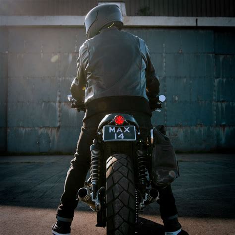 Turbine Black Leather Motorcycle Bomber Jacket Spada Clothing