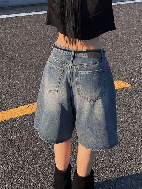 당일발송🔥핏보장 빈티지 캐주얼 데님 5부바지 버뮤다팬츠 에이블리