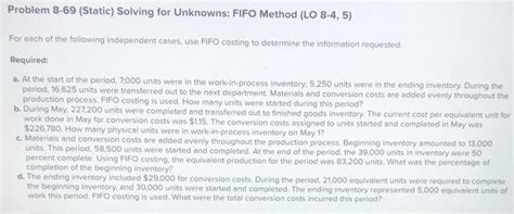Solved Problem 8 69 Static Solving For Unknowns Fifo