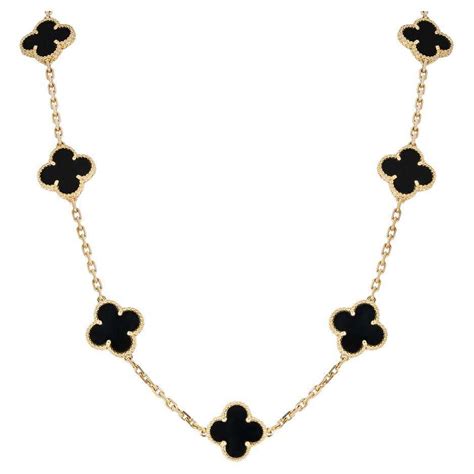 Van Cleef And Arpels Vintage Alhambra Necklace 1stdibs