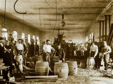 The Making Of Beer Barrels Circa 1880 Photograph By Jon Neidert Pixels