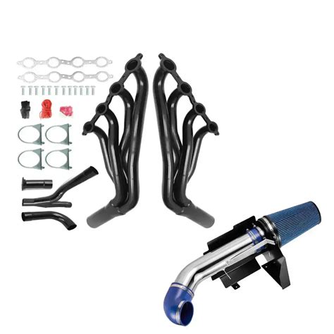 Exhaust Header4 Cold Air Intake Kit All In One Kit For 1999 2006 Che
