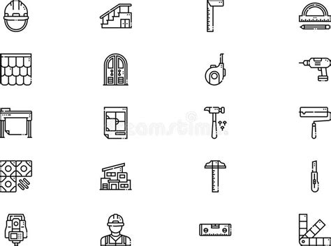 Architecture Icons Collection Is A Vector Illustration With Editable