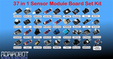 37 In 1 Sensor Module Board Set Kit Adrirobot It