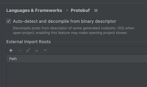 在goland中打开一个新的项目 每次都会卡好久 · issue 99 · devkanro intellij protobuf