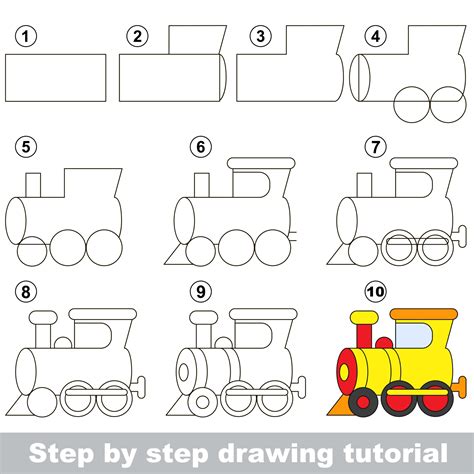 How To Draw A Toy Train In Easy Steps VerbNow