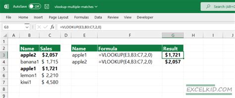 Vlookup Multiple Matches Excel Bootcamp
