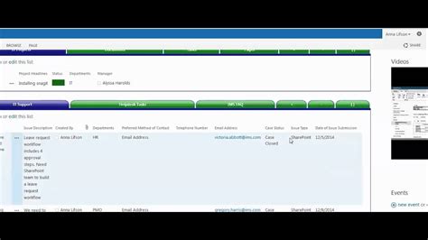 Sharepoint Helpdesk List Three State Workflow In Sharepoint 2013 Youtube