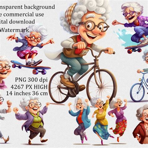 Schattige Oude Man Clipart Etsy Nederland