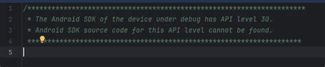 Java Android SDK Source Code For This API Level Cannot Be Found