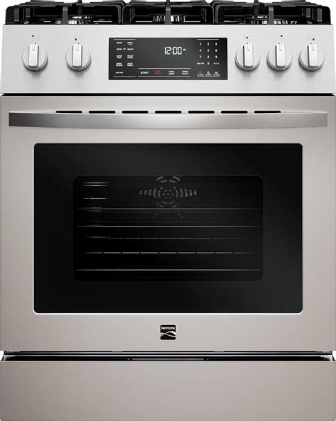 Kenmore Front Control Gas Range Oven With 5 Cooktop Burners True