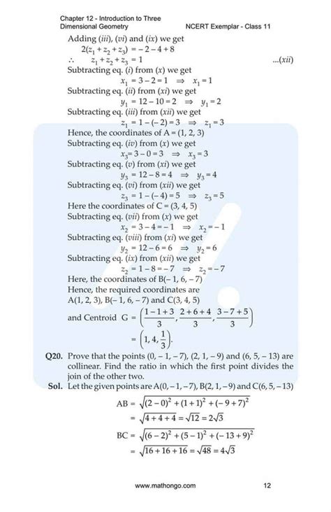 Ncert Exemplar For Class 11 Maths Chapter 12 Mathongo