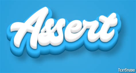 Assert Text Effect And Logo Design Word