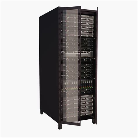 서버 랙 무료 3d 모델 obj free3d