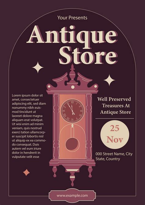 Antique Store Flyer Designs Barber Shop Vintage Flyer Poster 12850611