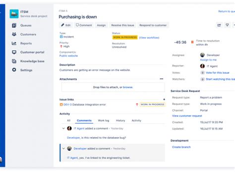Jira Service Desk Screen 1 Tmc Application Lifecycle Management