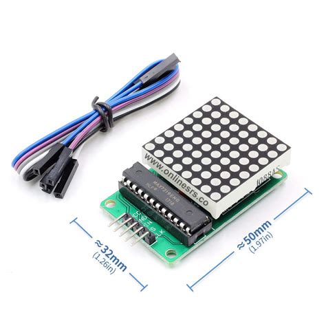 MAX Dot Matrix Module MCU LED Display Control Module For Arduino Robotech BD