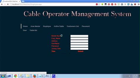 Cable Operator Management System Project At Joannie Adams Blog