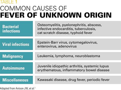Diagnosis The Causes Of Fever Of Unknown Origin Doctors Without