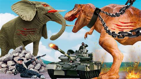 The Best Of Dinosaur Attack 2023 T Rex Vs Elephant Jurassic Park