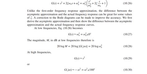 transfer function bode plot of second order system electrical