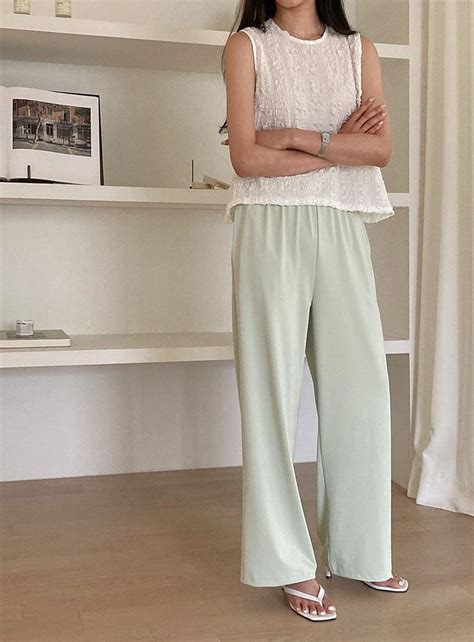 쿨에버 밴딩 롱 슬랙스 팬츠 3color 여름 시원한 냉감 쿨소재 쿨원단 쿨한 기능성 휴양지 휴가룩 폴리 집앞룩 출근룩 여성 편한 긴바지