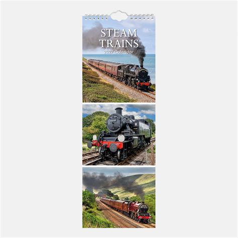 2027 Slimline Calendar Steam Trains Wholesale Stationery